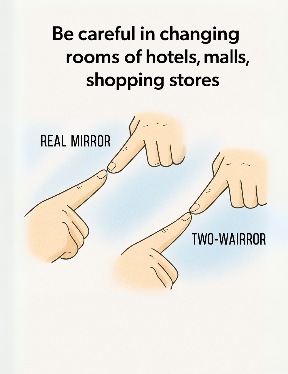 Life Tip: How to Tell the Difference Between a Real Mirror and a Two ...