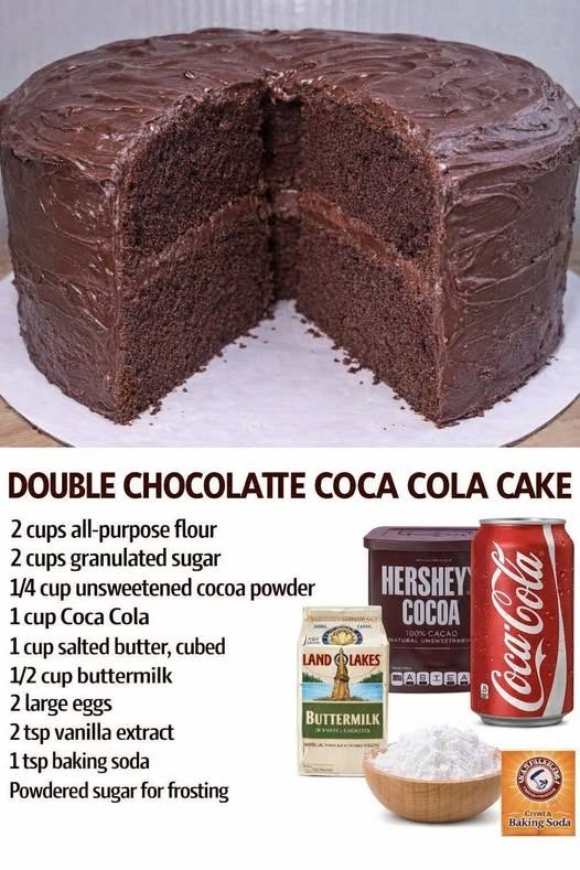Double Chocolate Coca Cola Cake – Best Recipes